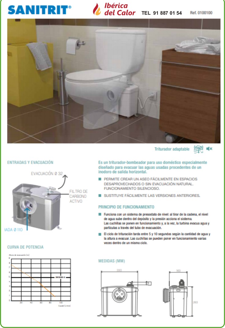 COMPRAR TRITURADOR WC SANITRIT PRECIOS TIENDA ONLINE